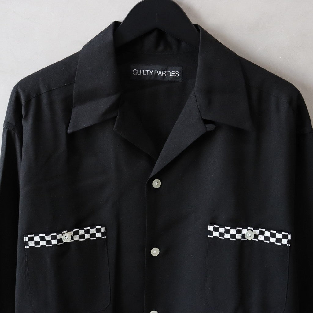 SWITCHING SHIRT ( TYPE-1 ) #BLACK-WHITE [24FW-WMS-OC07] – cocorozashi