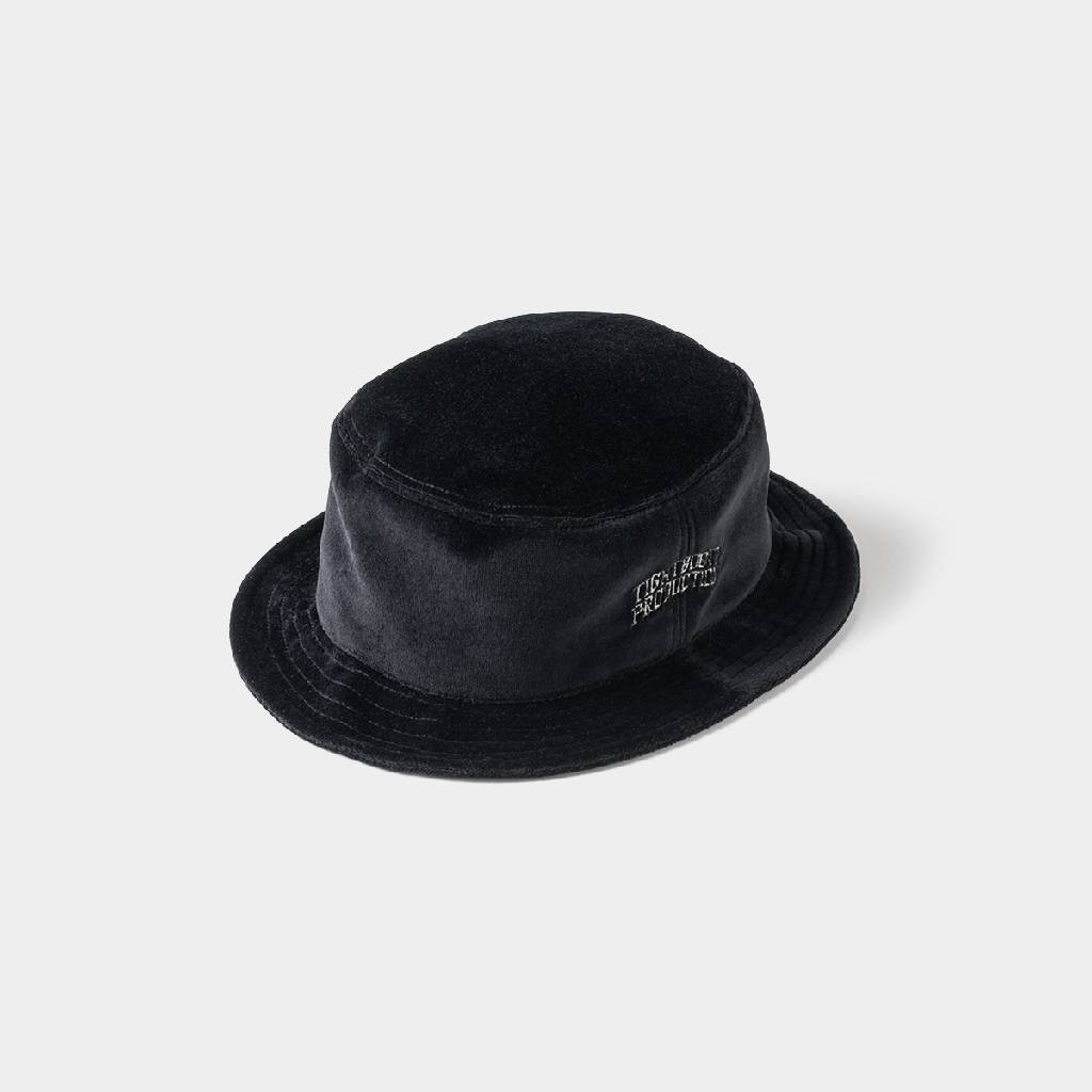 VELOUR BUCKET HAT #BLACK [FW24-H04] - cocorozashi 三重県四日市市のセレクトショップ