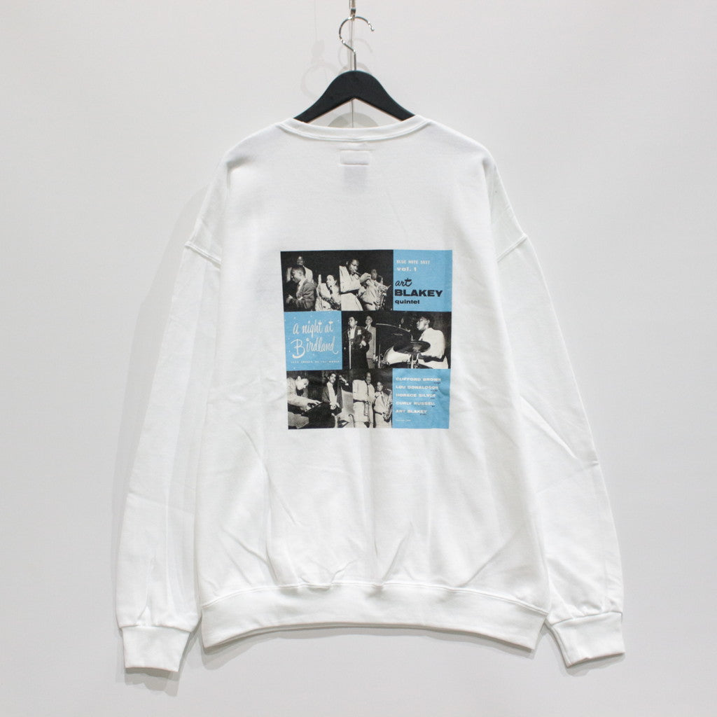 BLUE NOTE | CREW NECK SWEAT SHIRT -TYPE 1- #WHITE [BLUENOTE-WM-SS05 ...